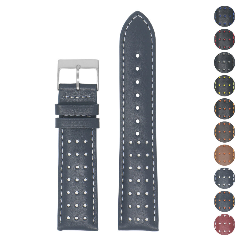 Perforated Leather Racing Strap | DASSARI